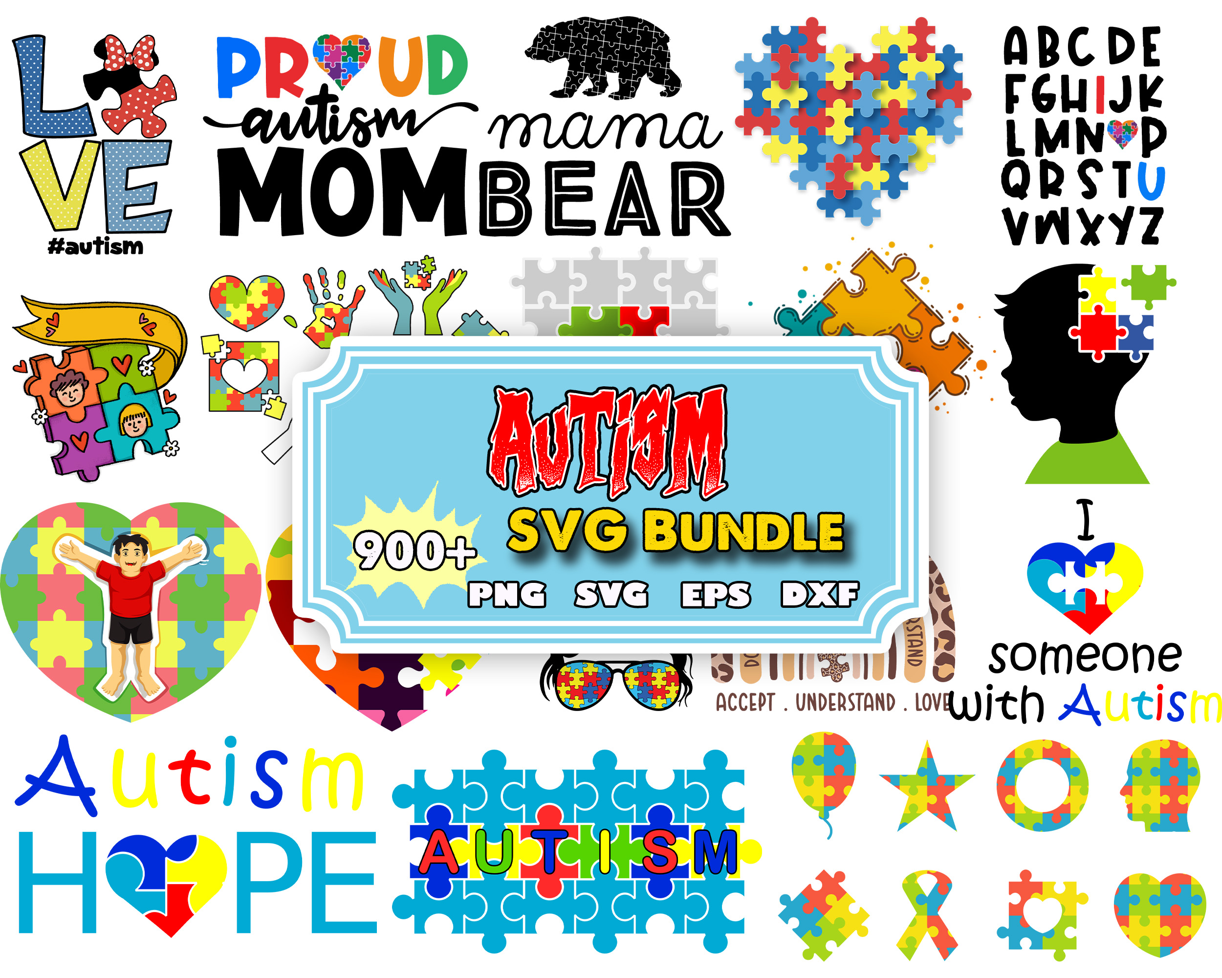 Autism SVG Bundle, Autism Svg, Autism Awareness Svg, Autism | Inspire ...