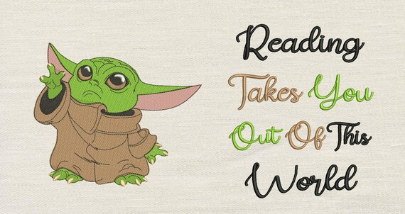 Reading takes you with baby yoda 2 designs reading pillow-IN | Inspire ...
