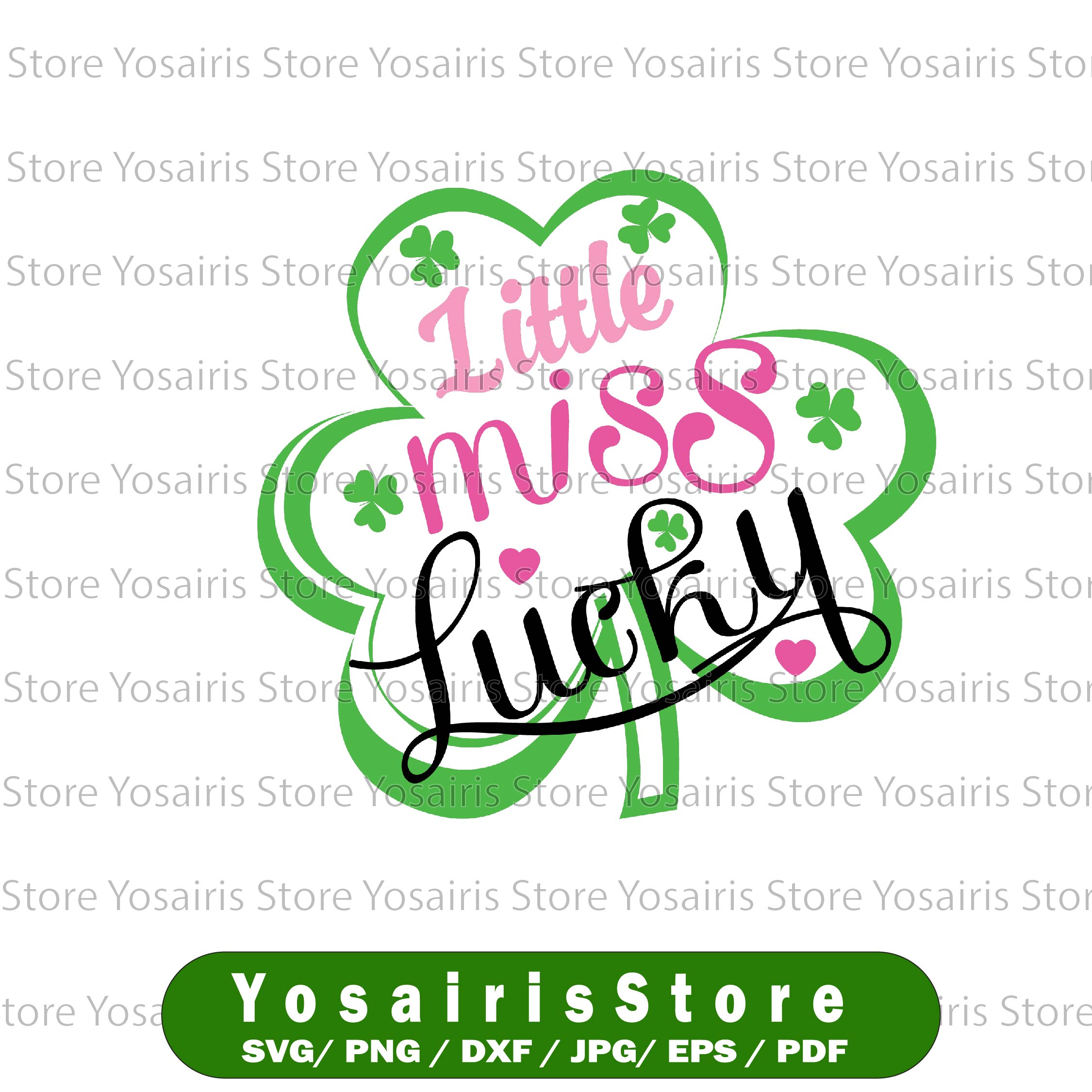 St Patricks Day, Little Miss lucky clipart, shamrock svg fil | Inspire ...
