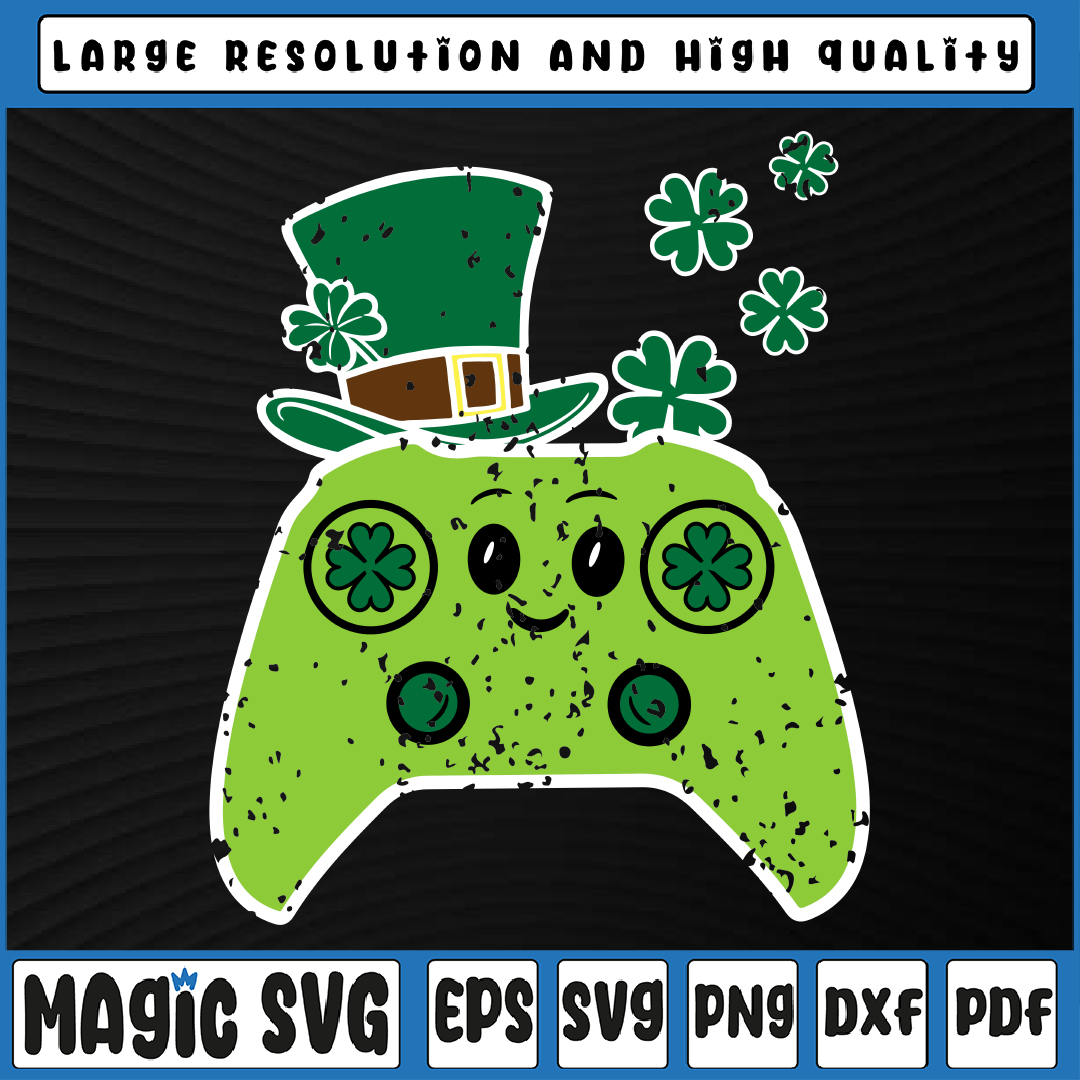 Irish Video Game Controller Svg png, St Patrick Day Gamer Bo | Inspire ...