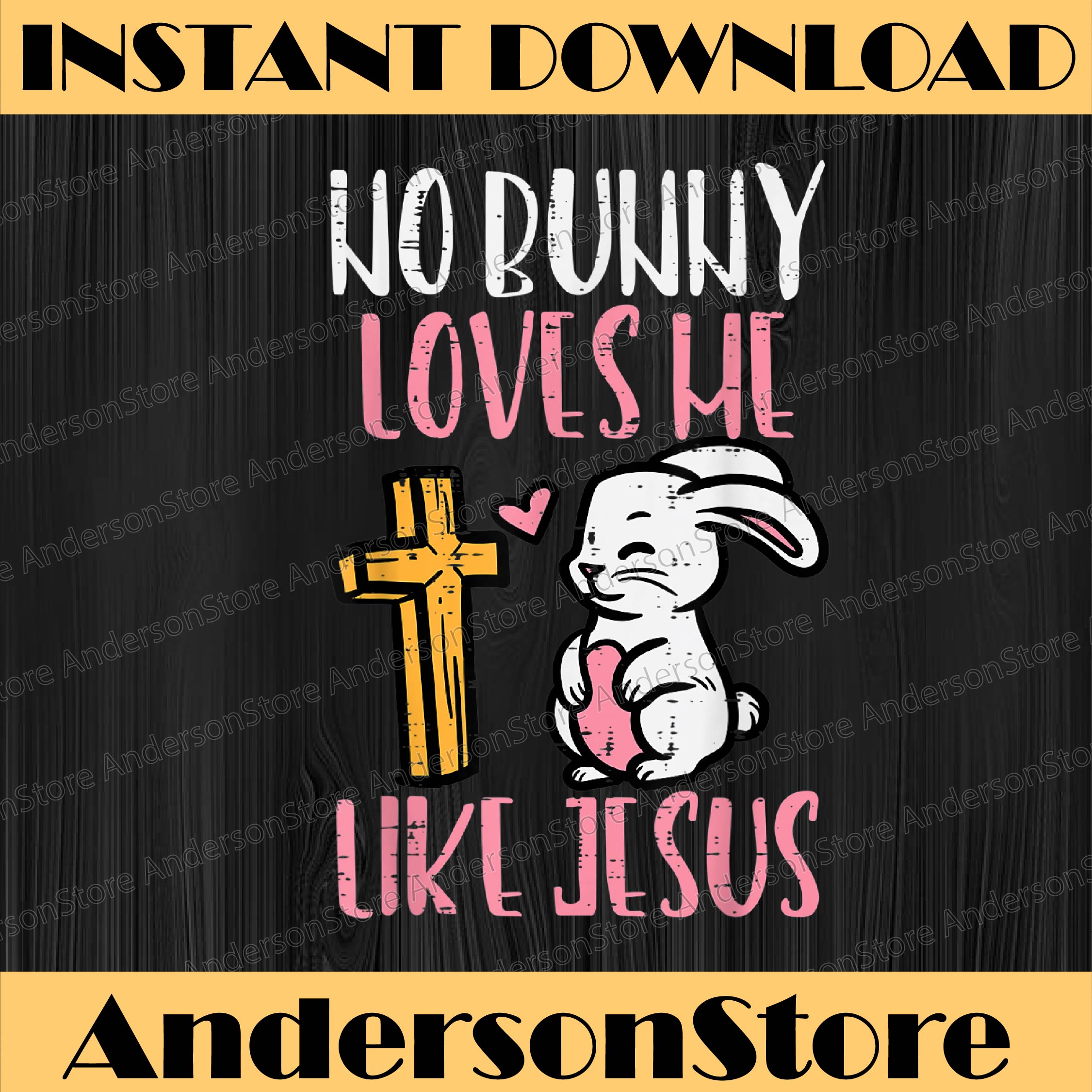 No Bunny Loves Me Like Jesus Easter Christian Religious East | Inspire ...