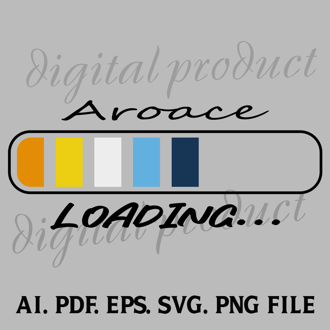 Aroace flag Loading Svg.PNG.Ai.PDF.EPS Digital Download File | Inspire ...