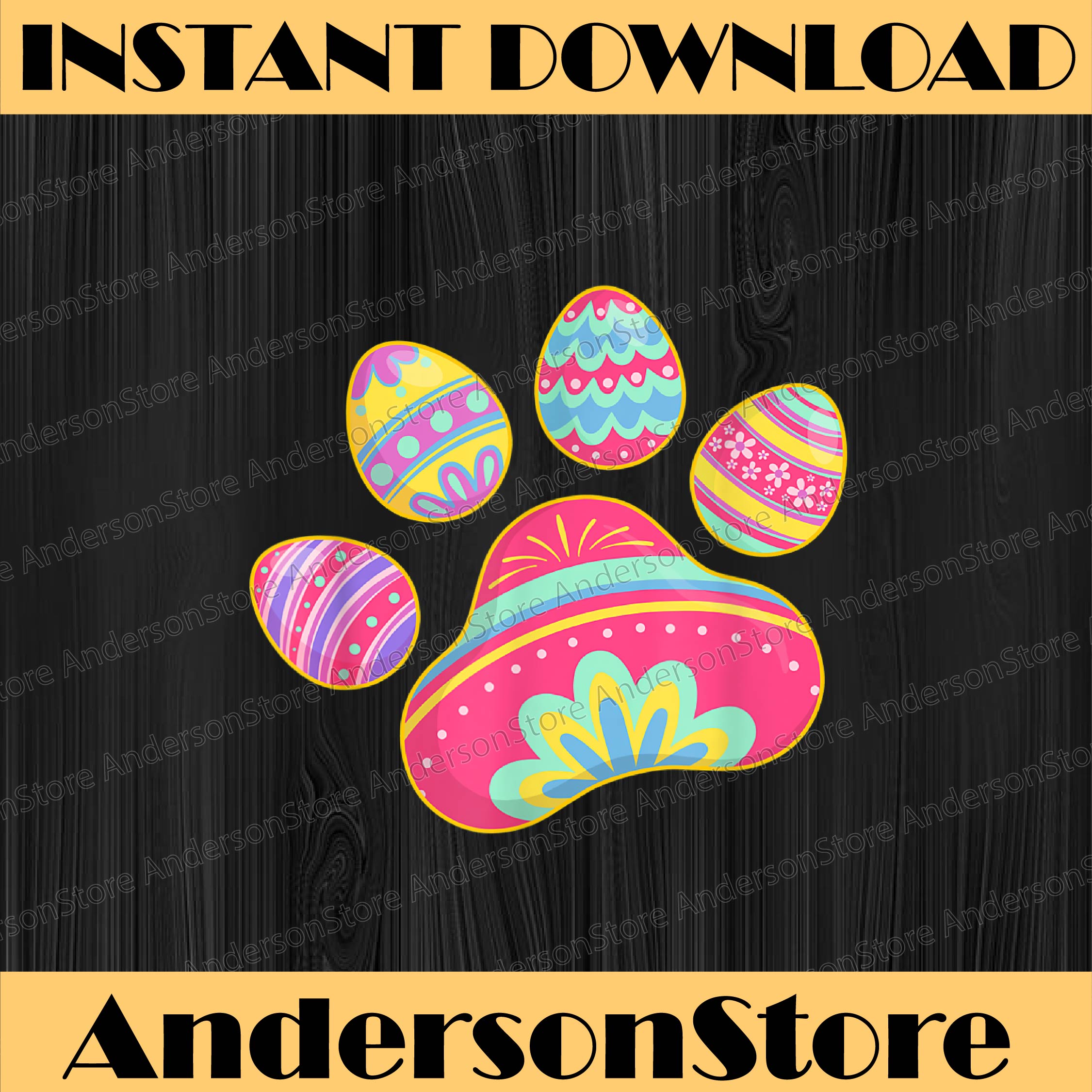 Cute Dog Cat Paw Easter Egg Easter Day Png, Happy Easter Day - Inspire ...