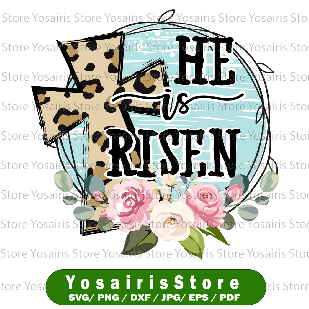 He is Risen Easter png - Sublimation design - Digital design | Inspire ...