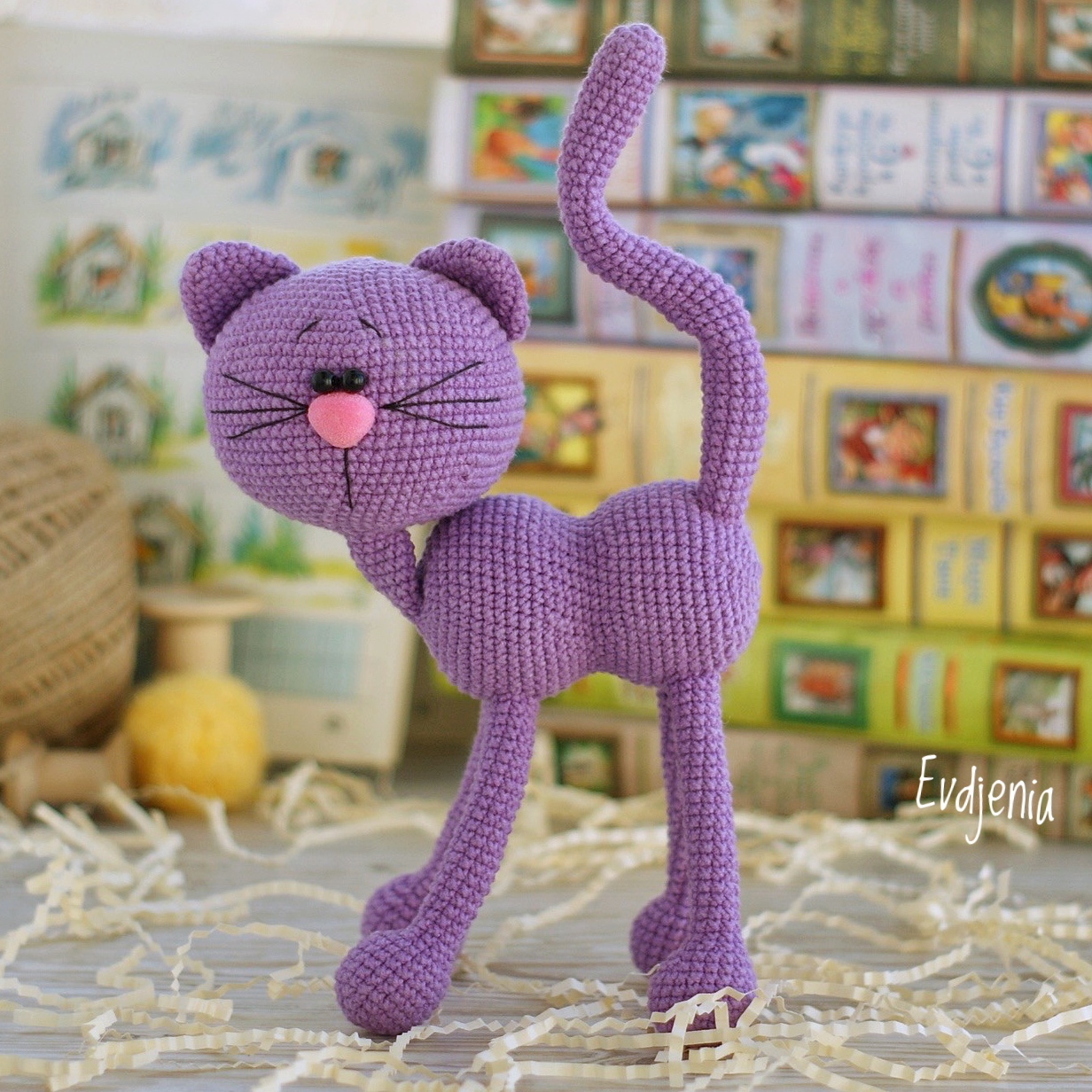 PDF Funny Cat Crochet pattern | Inspire Uplift