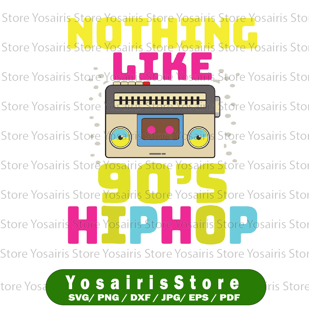 90s Hip Hop Rap Music Svg, Nostalgia Old School Svg, 90s mus - Inspire ...