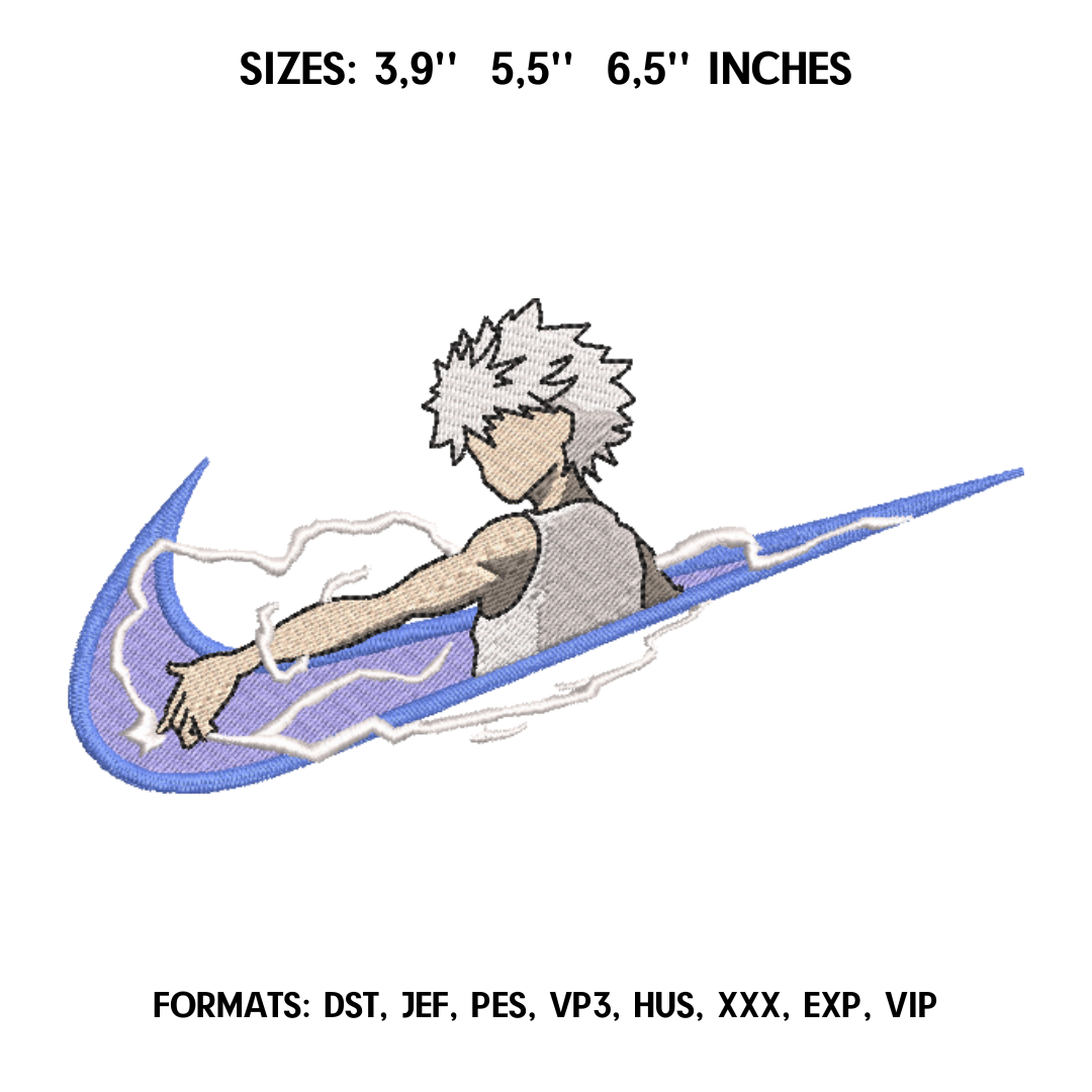 Killua Embroidery Design File/ Hunter x Hunter Anime Embroid - Inspire ...
