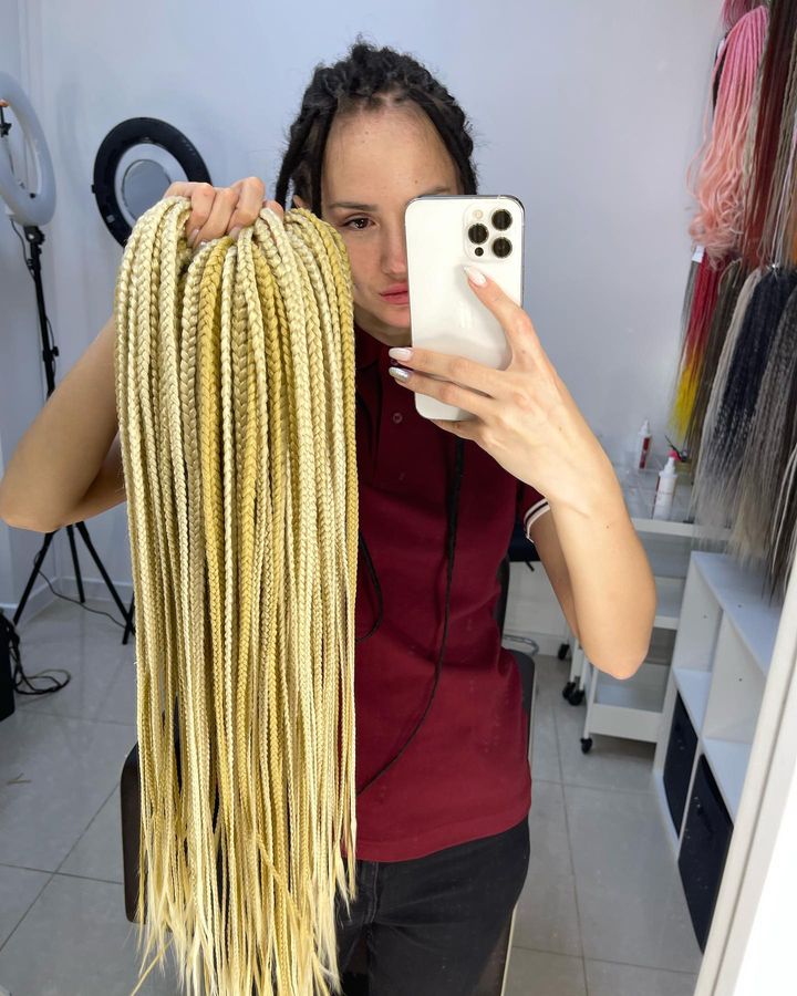 Blonde mix Braids synthetic classic smooth double ended de d | Inspire ...