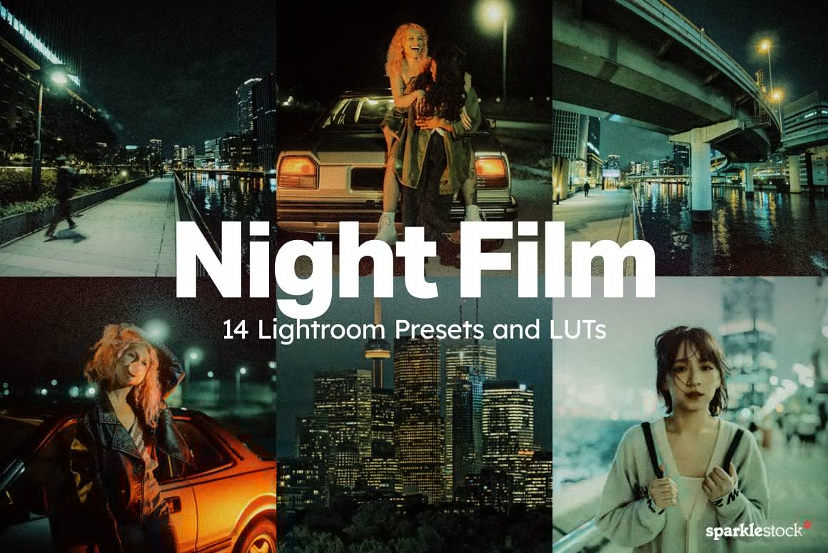 14 Night Film Lightroom Presets - Inspire Uplift