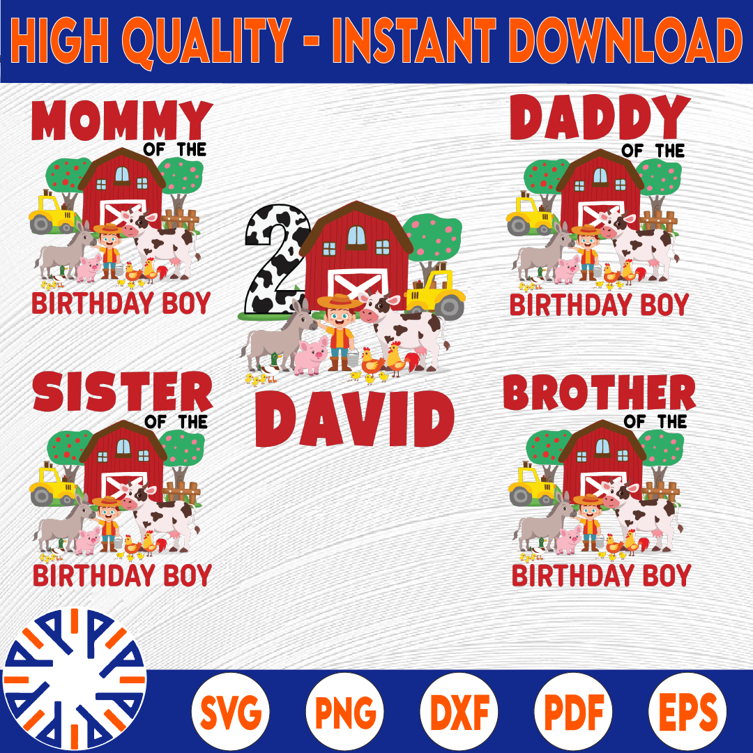 Personalized Barn birthday Boy Png, Farm birthday Png, Tract | Inspire ...