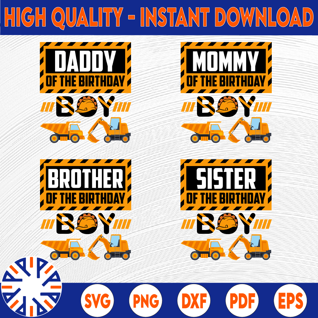 Personalized Construction Svg, Family Construction Birthday | Inspire ...