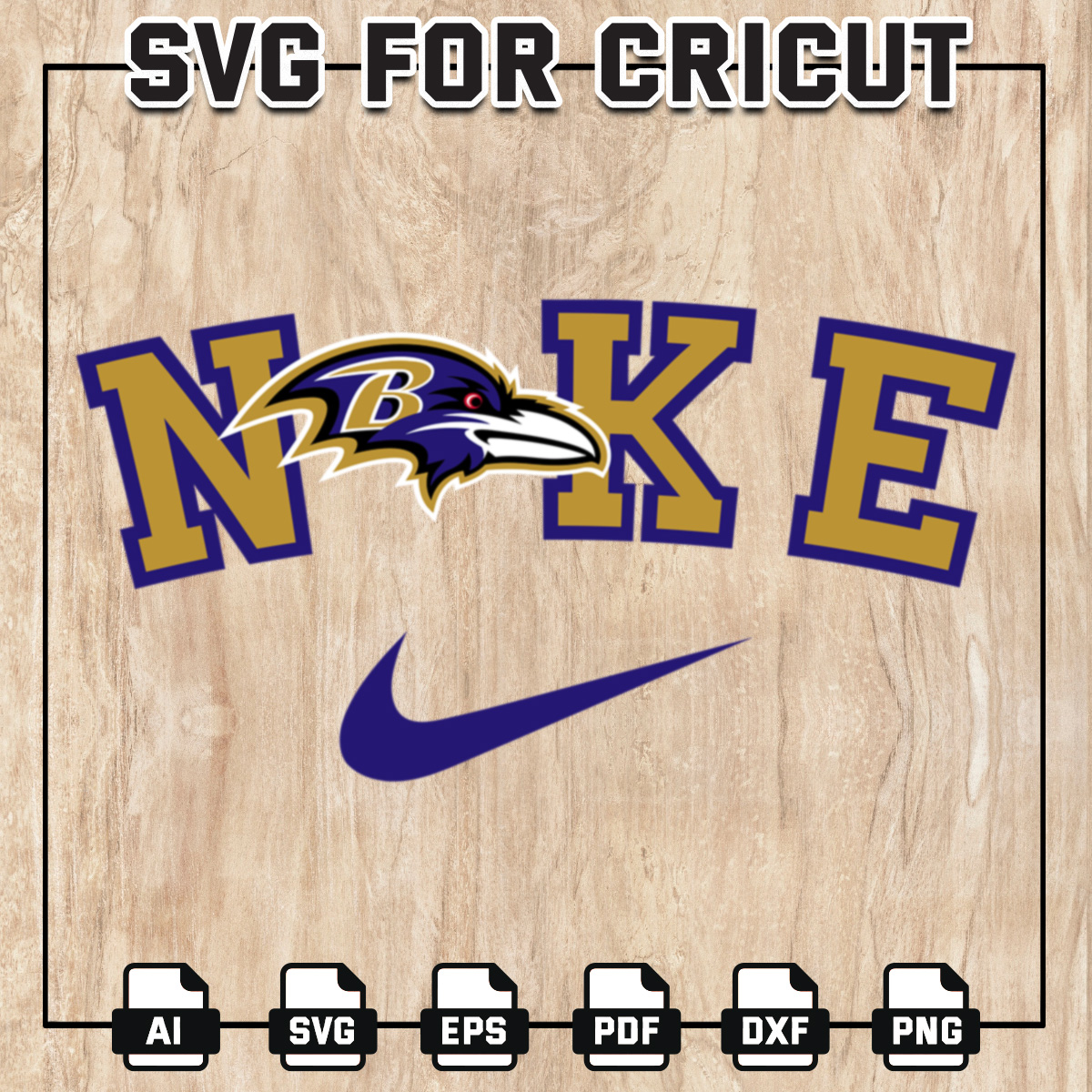 Nike Baltimore Ravens Svg, NFL Ravens Svg, Baltimore Ravens | Inspire ...