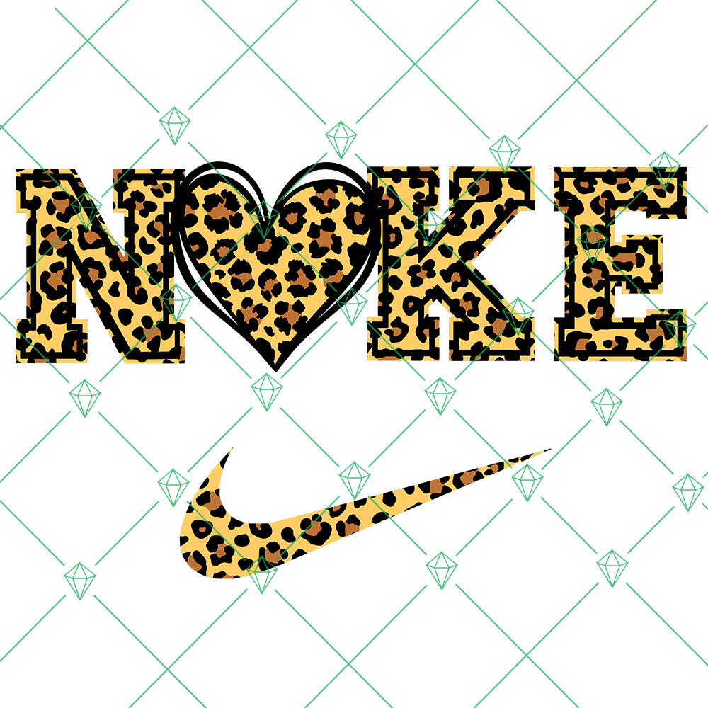 Nike Leopard Heart Png, Logo Brand Png, Nike Png Instant Dow | Inspire ...