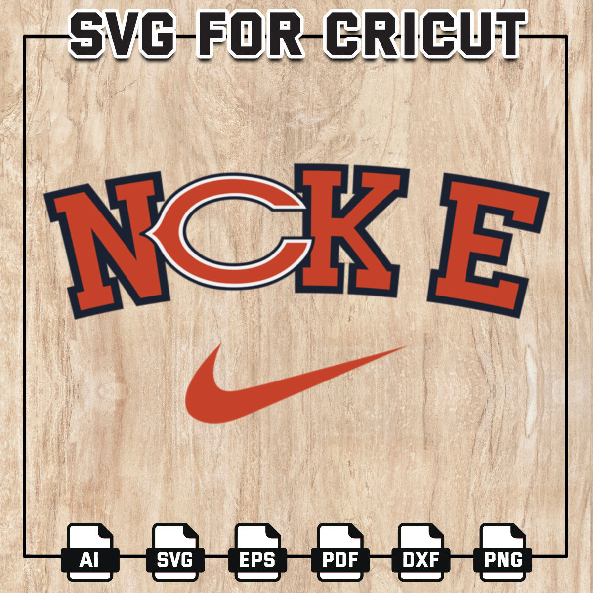 Nike Chicago Bears Svg, NFL Bears Svg, Chicago Bears NFL SVG | Inspire ...