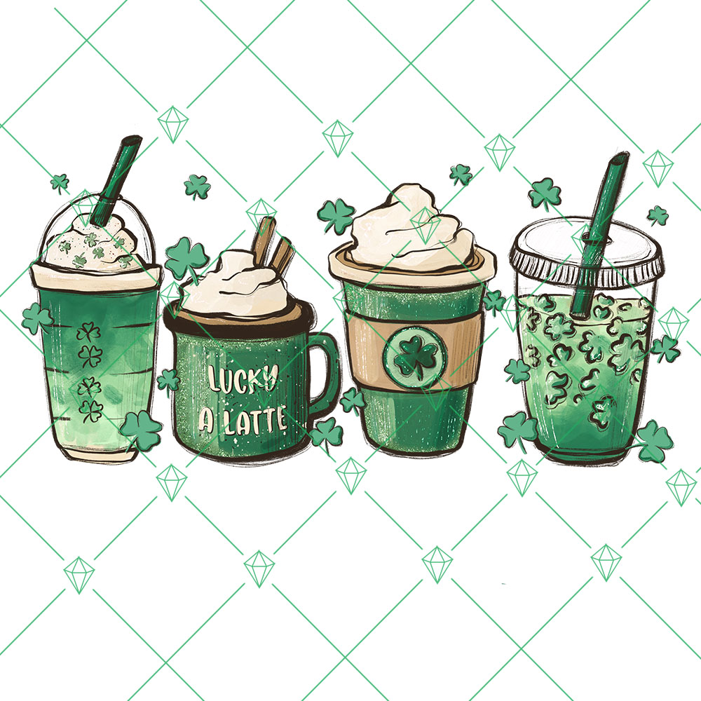 St Patricks Day Coffee Png, Lucky A Latte Png, Latte Coffee | Inspire ...