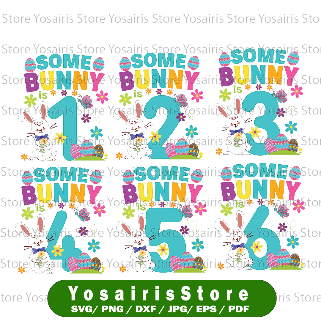 Some Bunny Is 5 Year Old Svg, Funny 5th Birthday Easter Svg, | Inspire ...