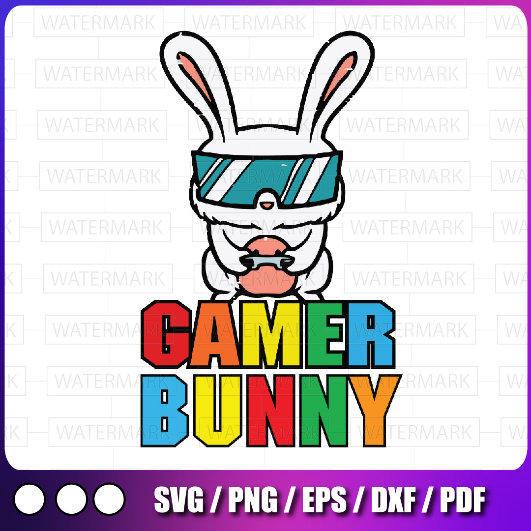 Gamer Bunny Svg, Cute Easter Video Game Svg, Gaming Boys Kid | Inspire ...