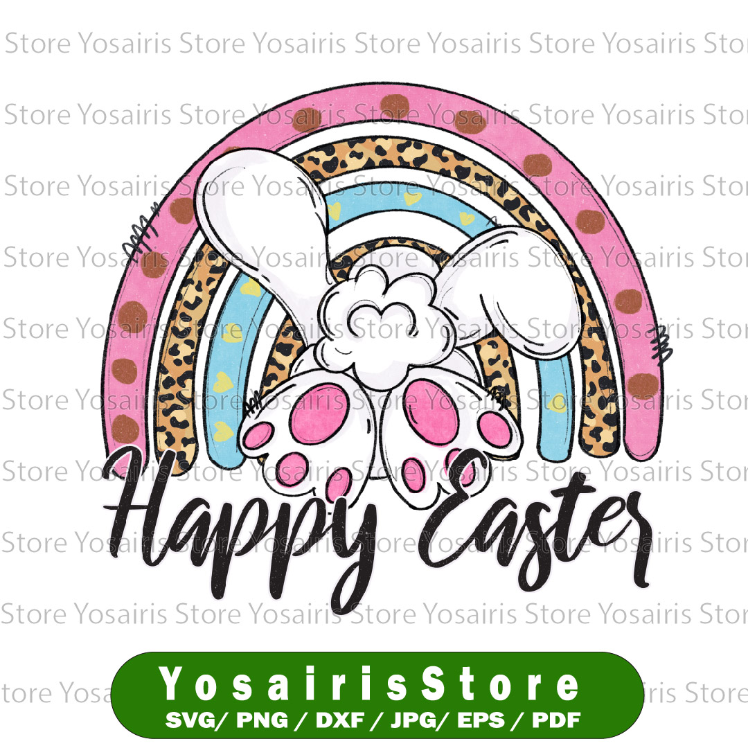 Rainbow Easter png, Easter sublimation png, Easter png, Subl | Inspire ...