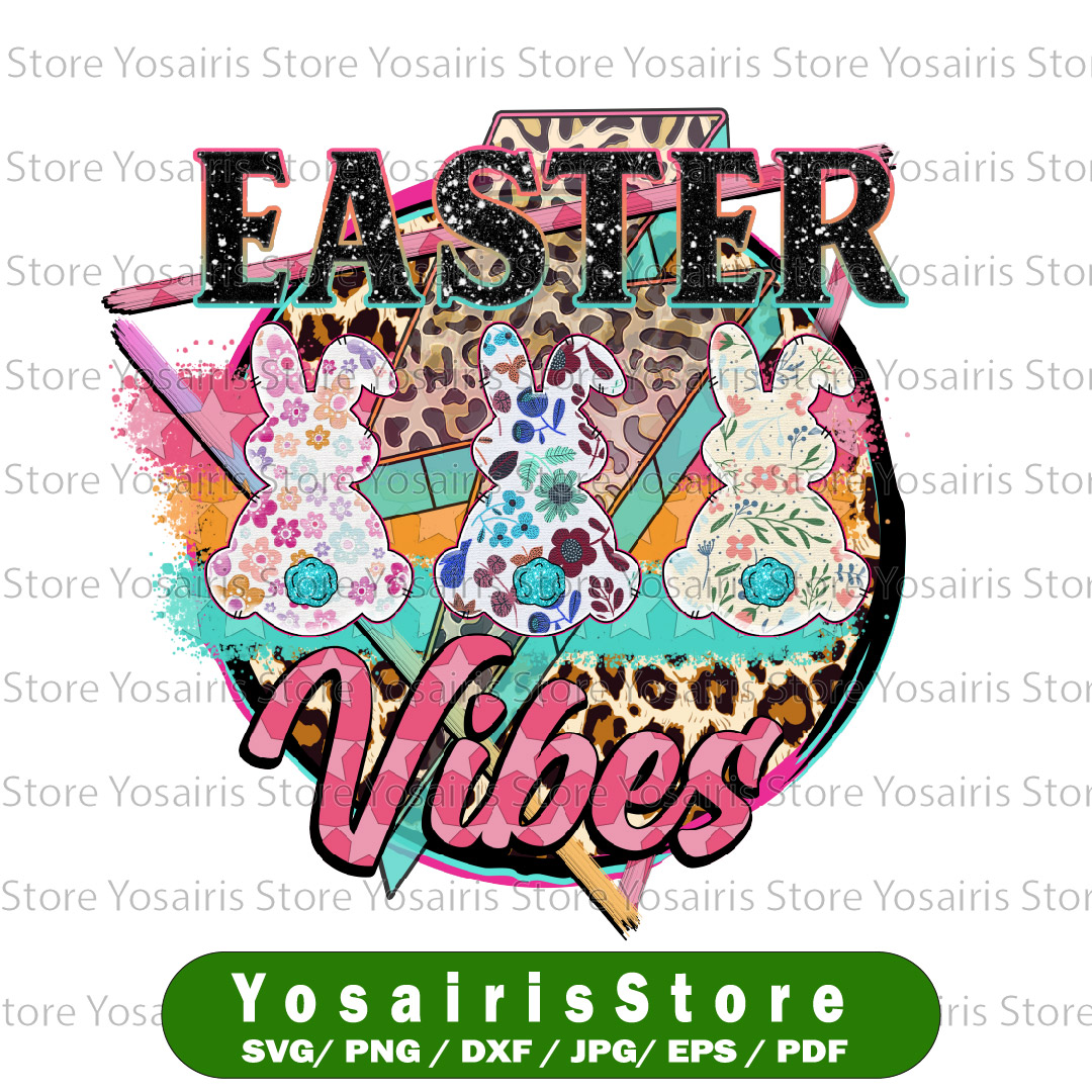 Easter vibes png, Easter png, Retro png, Leopard png, Sublim - Inspire ...