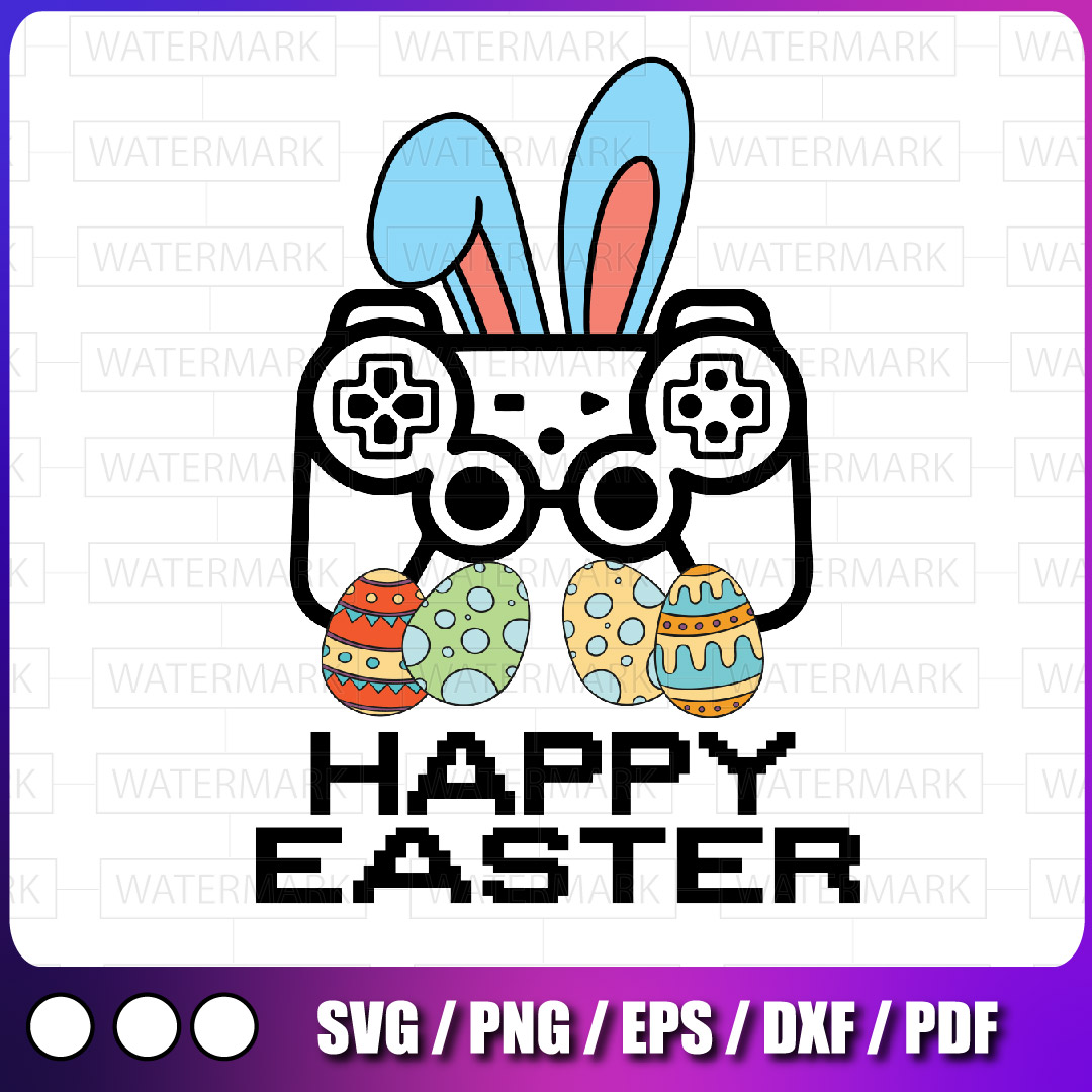 Happy Easter Game Controller Svg, Bunny Eggs Gamer Svg png, | Inspire Uplift