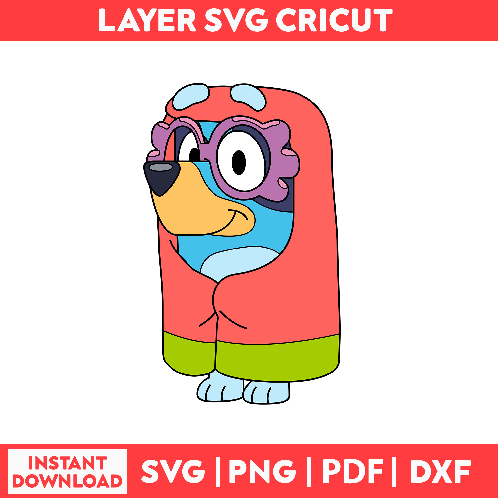 Bluey Funny Rita Svg, Bluey Birthday Svg, Bluey Characters S - Inspire ...