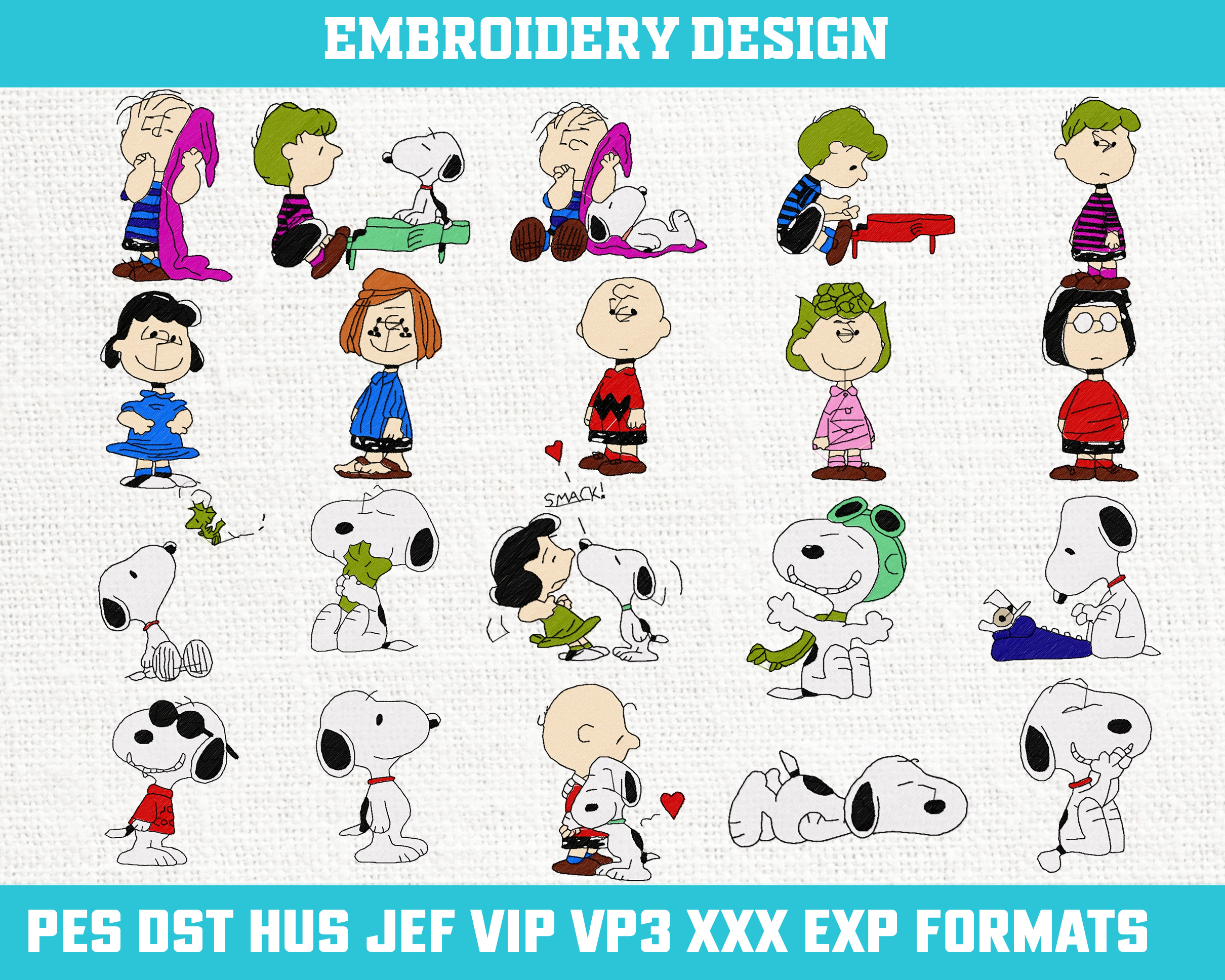 Snoopy Embroidery Design, Snoopy Embroidery Design, Snoopy M | Inspire ...