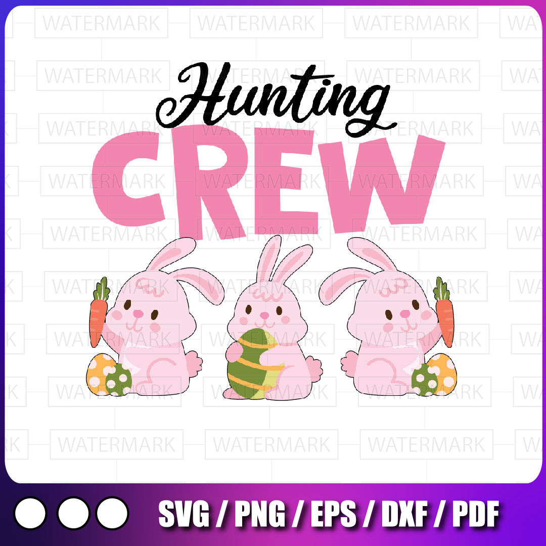Easter Egg Hunting Crew Svg, Easter Bunny Svg, Hunting Crew | Inspire ...