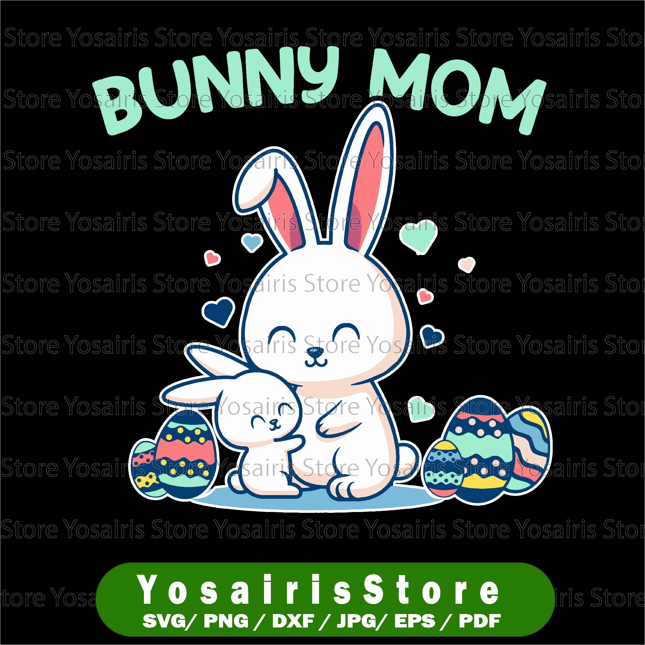 Bunny Mom SVG, Bunny Mama SVG, Bunny SVG, Cricut, Silhouette | Inspire ...