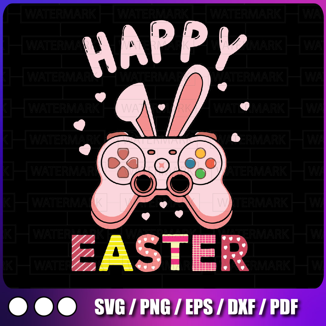Video Game Easter Svg Png, Bunny Gaming Controller Gamer Svg | Inspire ...
