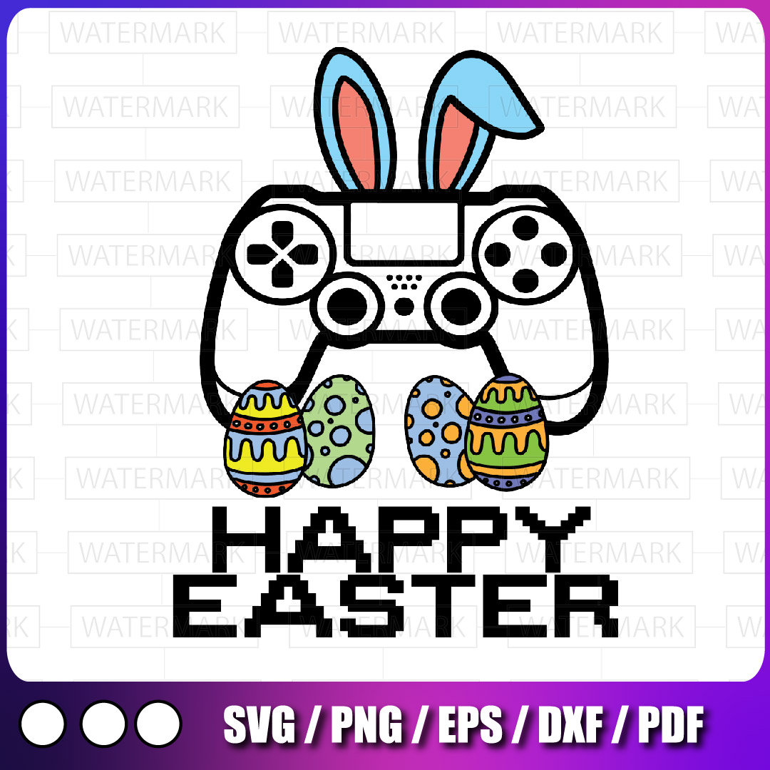 Happy Easter Game Controller Svg, Bunny Eggs Gamer Svg, Happ | Inspire ...