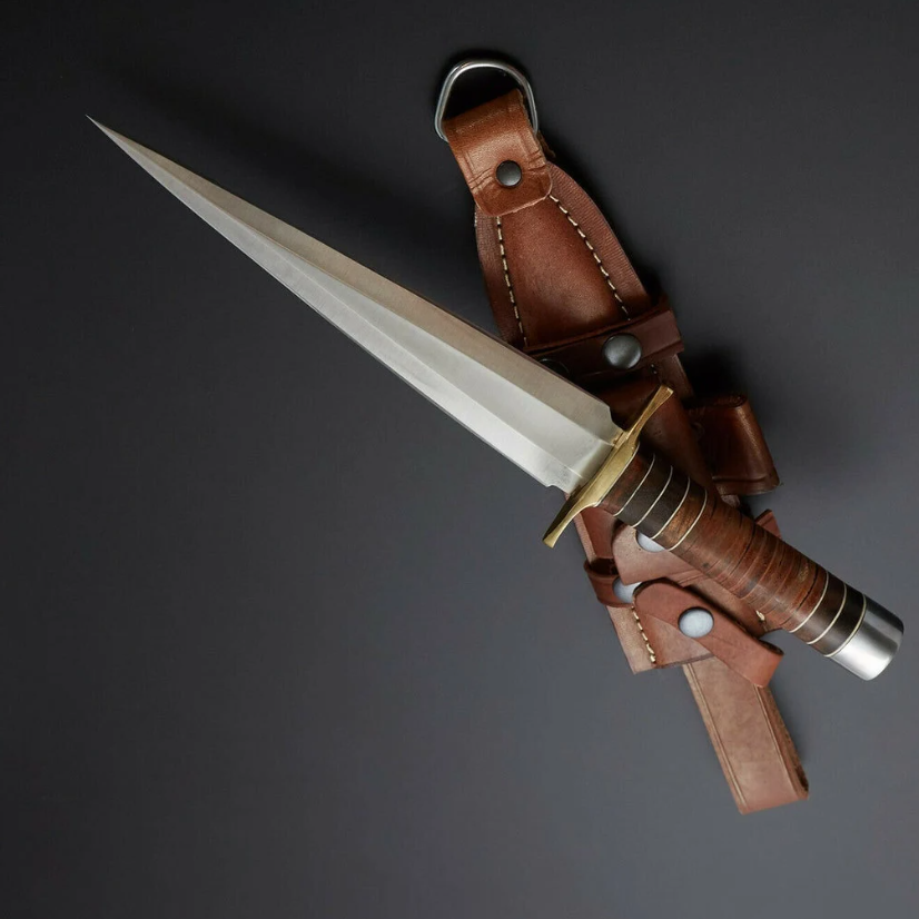 Steel Dagger Knife With Beautiful Leather Handle Included Le | Inspire ...