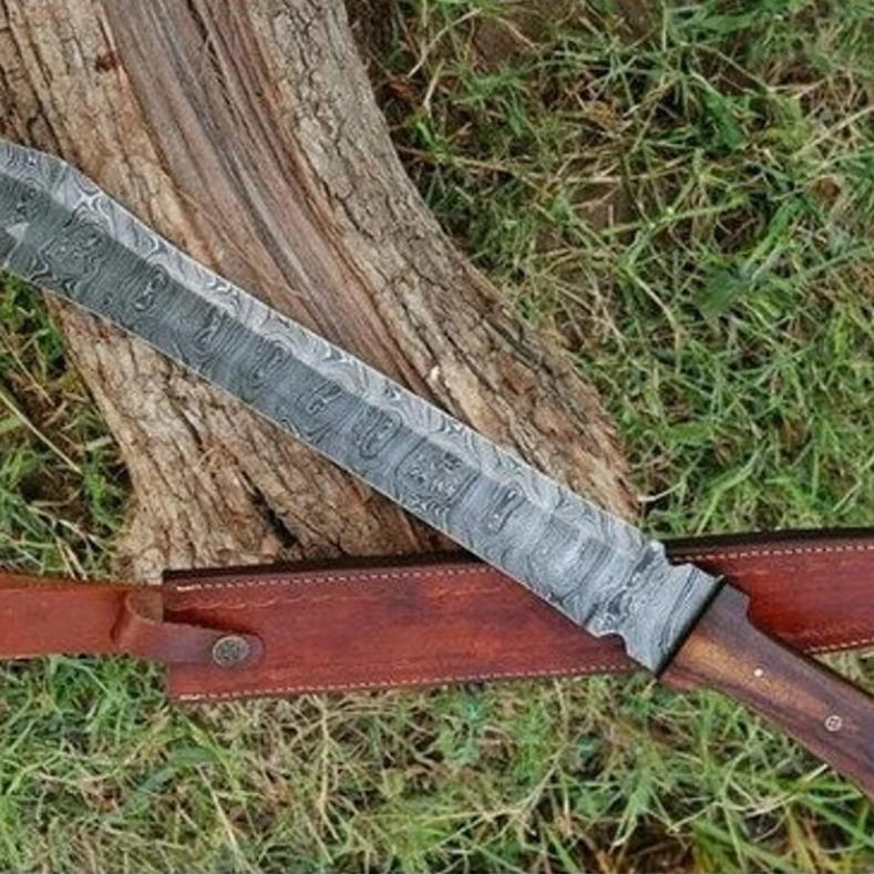 Custom-made Damacsus Sword, Full Tang Damascus Sword, Double | Inspire ...