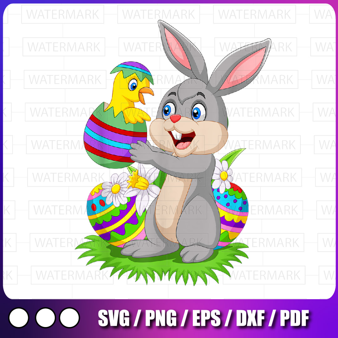 Rabbit Holding a Baby Chick PNG, Easter Bunny Clipart, Easte | Inspire ...