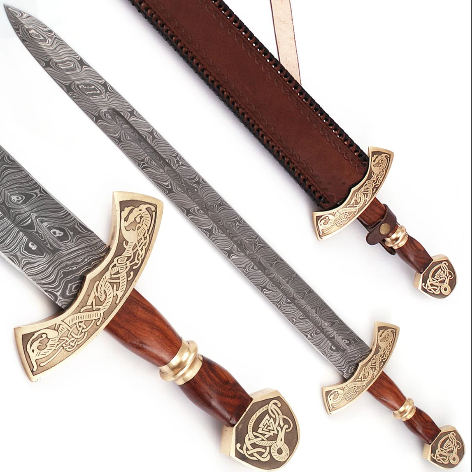 Damascus Sword, Viking Sword, Battle ready swords, handmade | Inspire ...