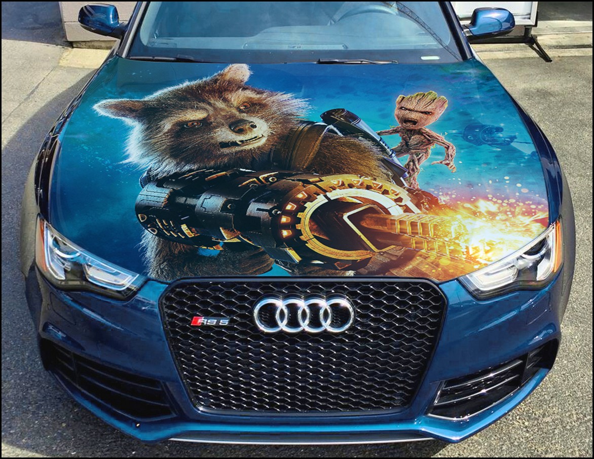 Vinyl Car Hood Wrap Full Color Graphics Decal Guardians Stic - Inspire ...