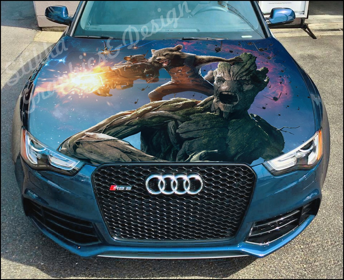 Vinyl Car Hood Wrap Full Color Graphics Decal Guardians Stic - Inspire ...