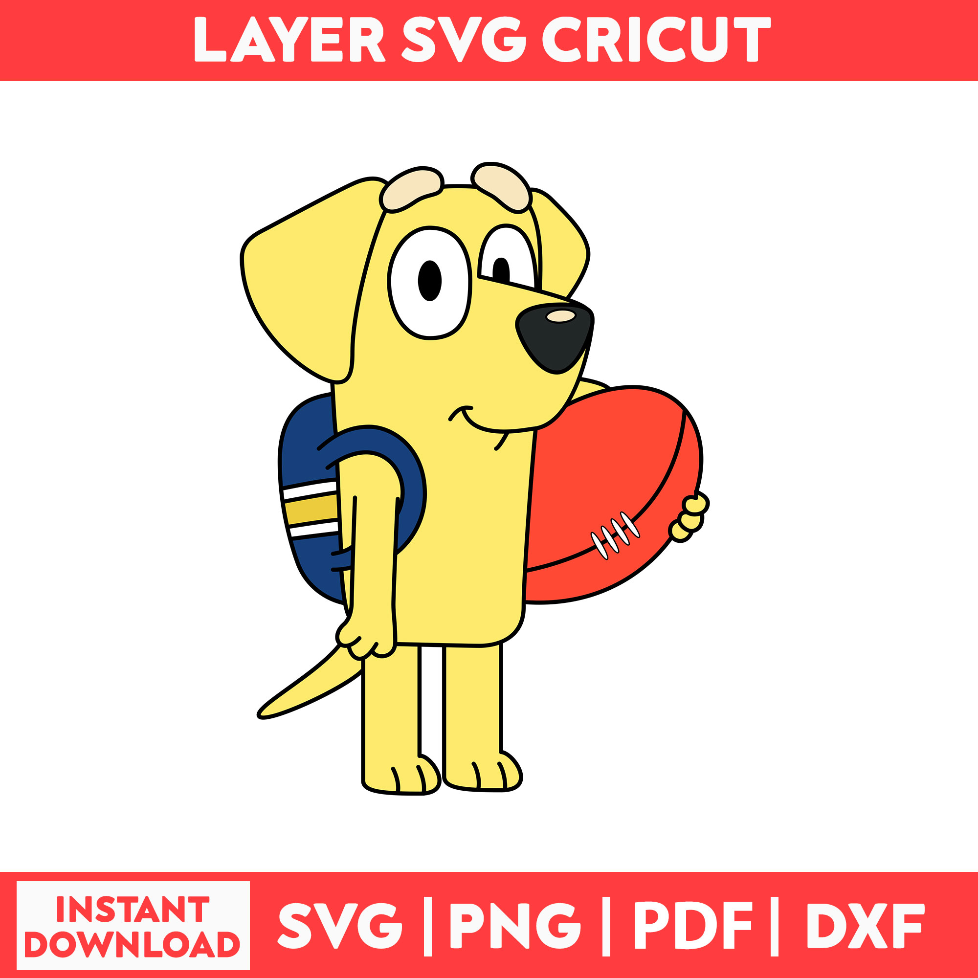 Lucky Bluey The Parody Svg, Bluey Birthday Svg, Bluey Charac | Inspire ...