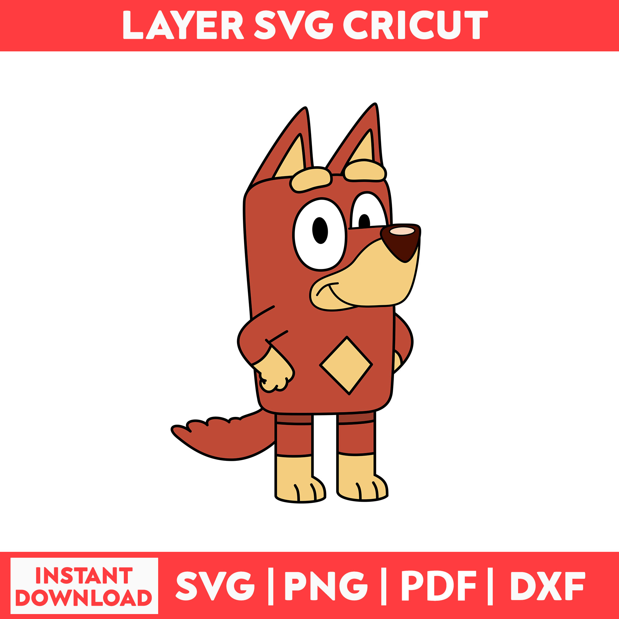 Rusty Bluey The Dog Svg, Bluey Birthday Svg, Bluey Character | Inspire ...