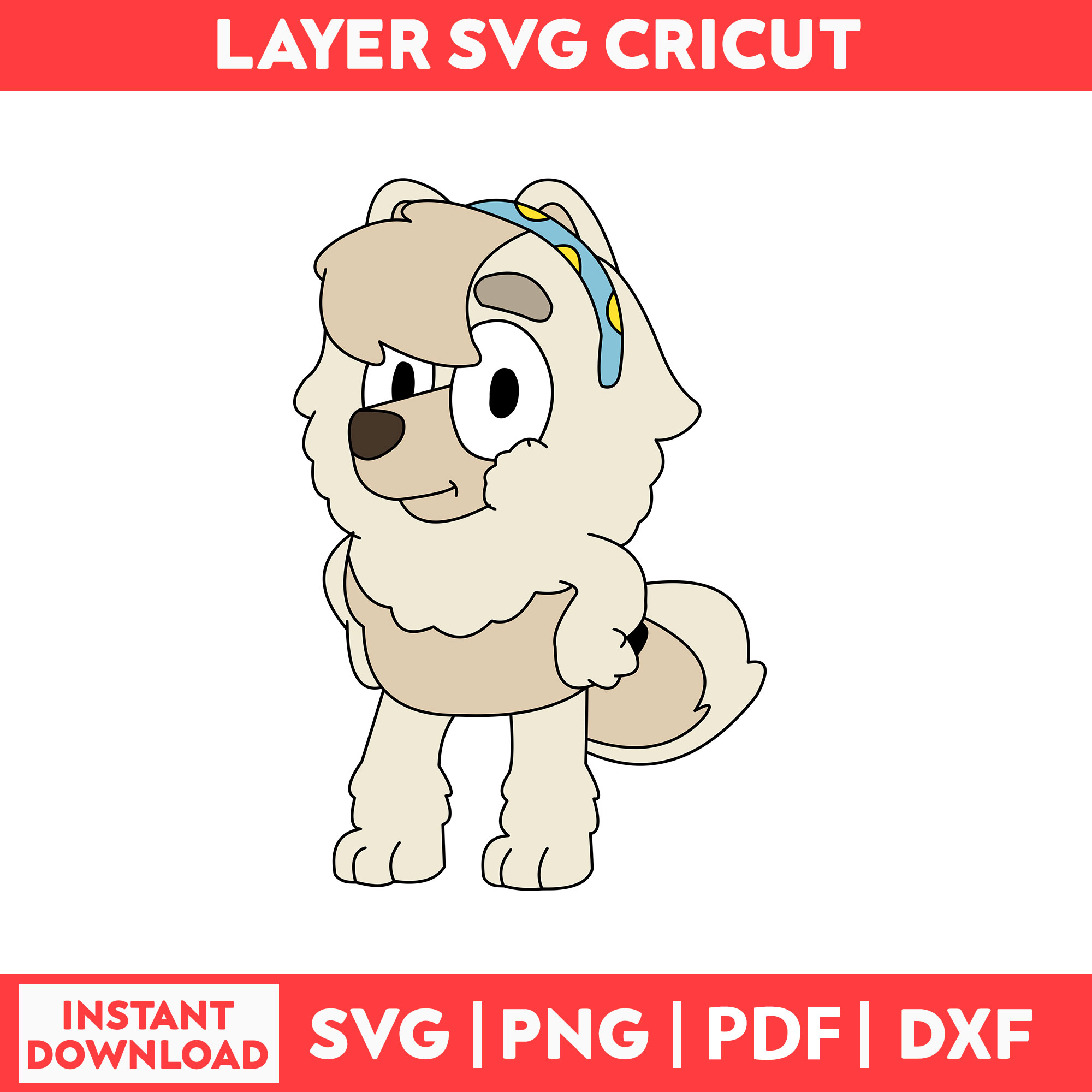 Judo Raibow Evee Wiki Bluey Svg, Bluey Birthday Svg, Bluey C | Inspire ...