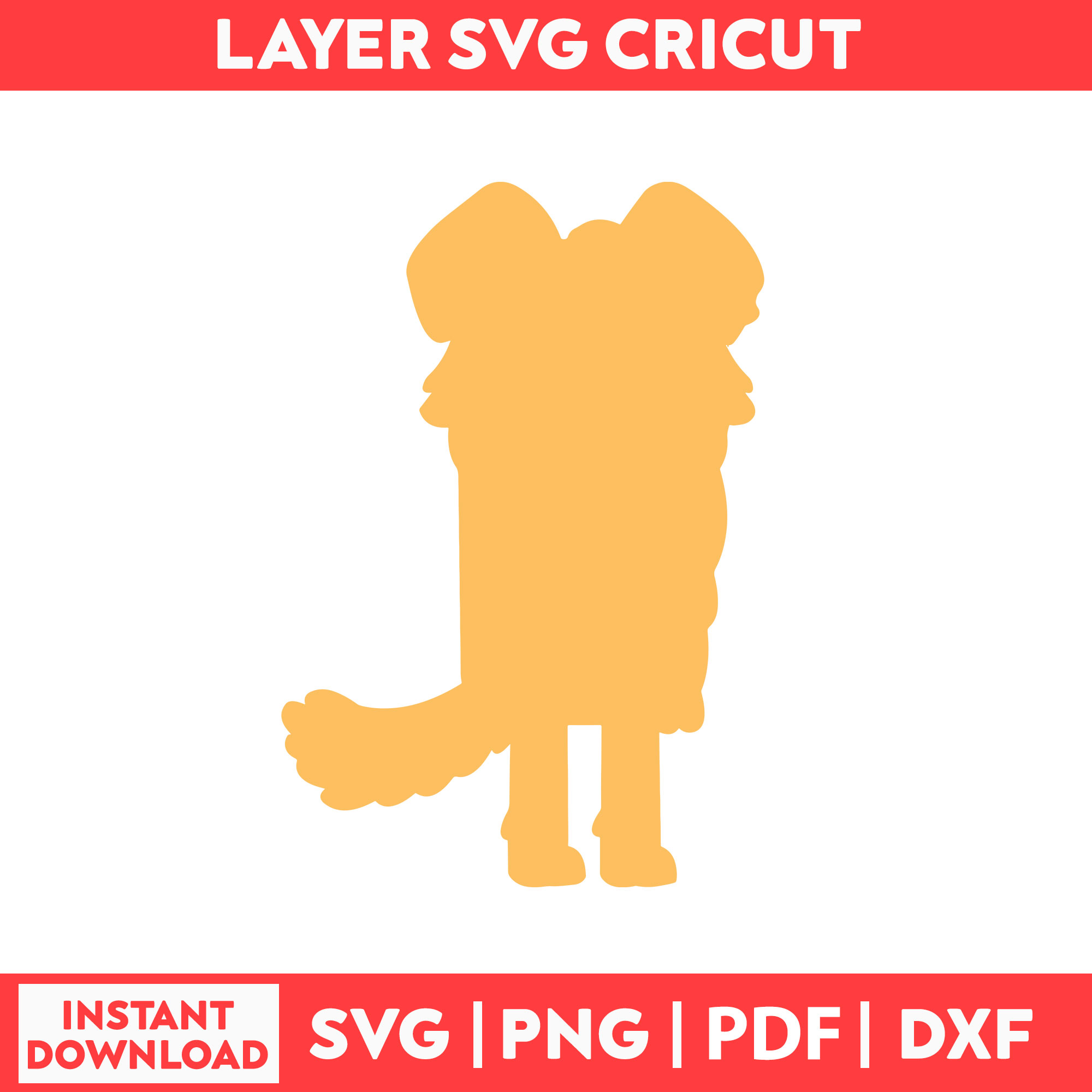 Bluey Calypso Silhouettes Svg, Bluey Birthday Svg, Bluey Cha | Inspire ...