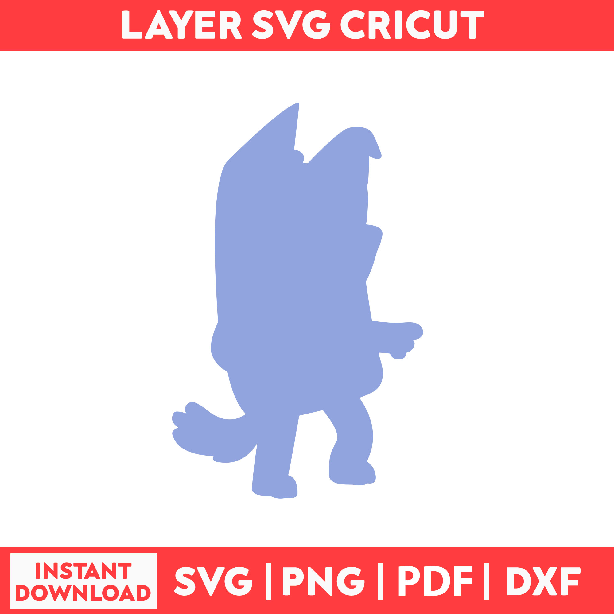 Bluey Strip Silhouettes Svg, Bluey Birthday Svg, Bluey Chara | Inspire ...