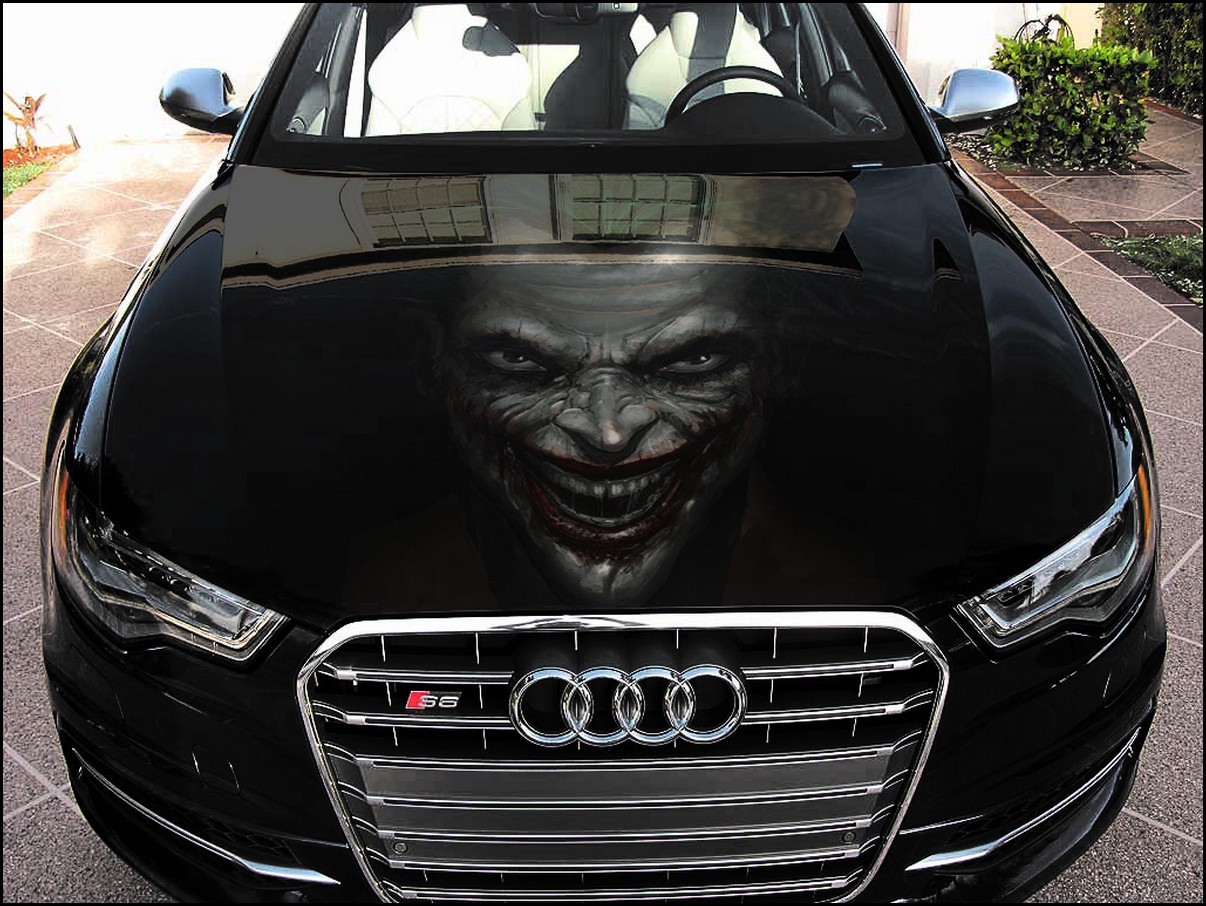 Vinyl Car Hood Wrap Full Color Graphics Decal Joker Sticker | Inspire ...