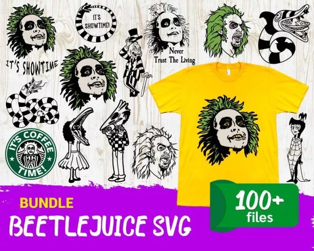 100 BEETLEJUICE SVG BUNDLE - SVG, PNG, DXF, EPS, PDF Files F | Inspire ...