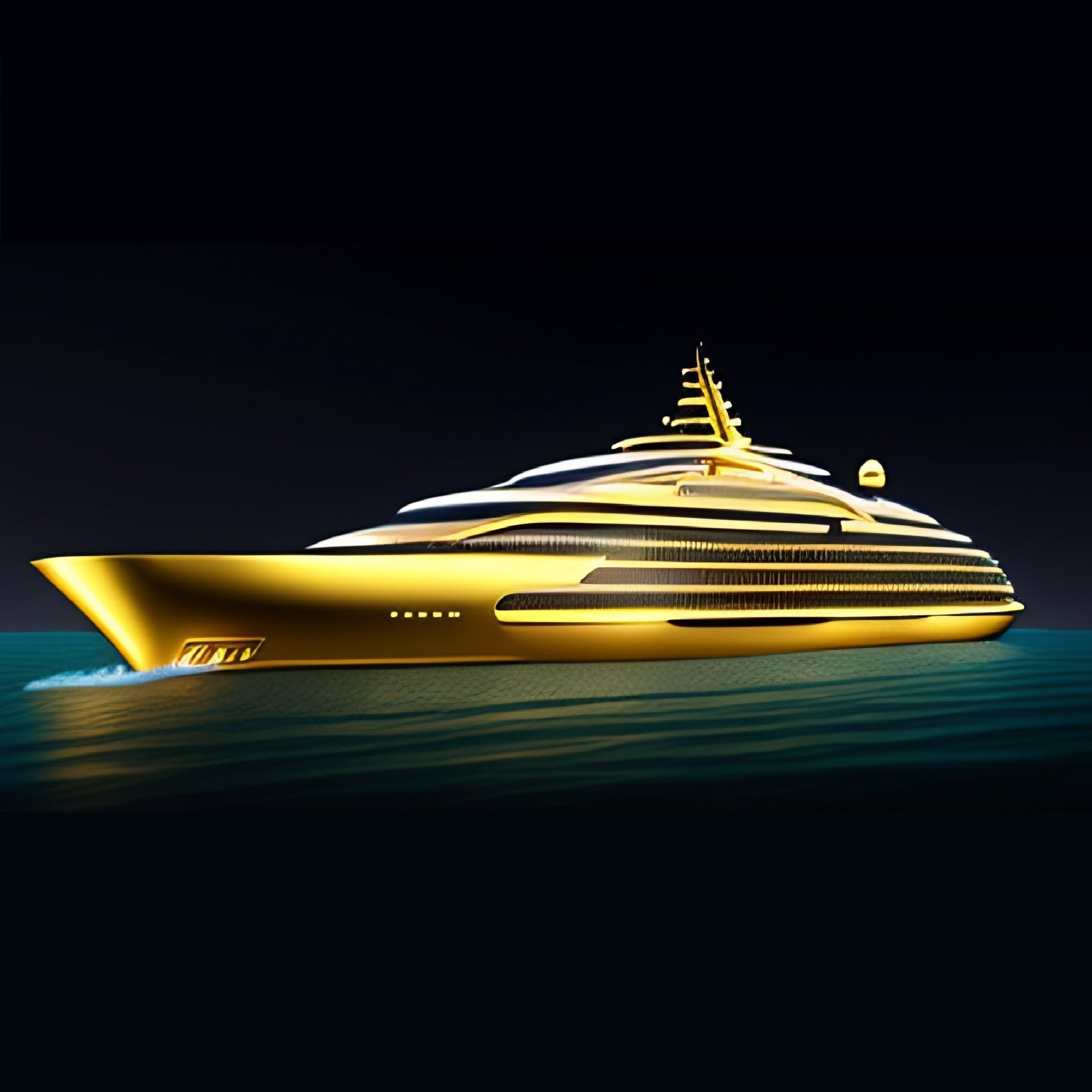 Golden Mega Yacht - boating design - Nautical life || Digita - Inspire ...