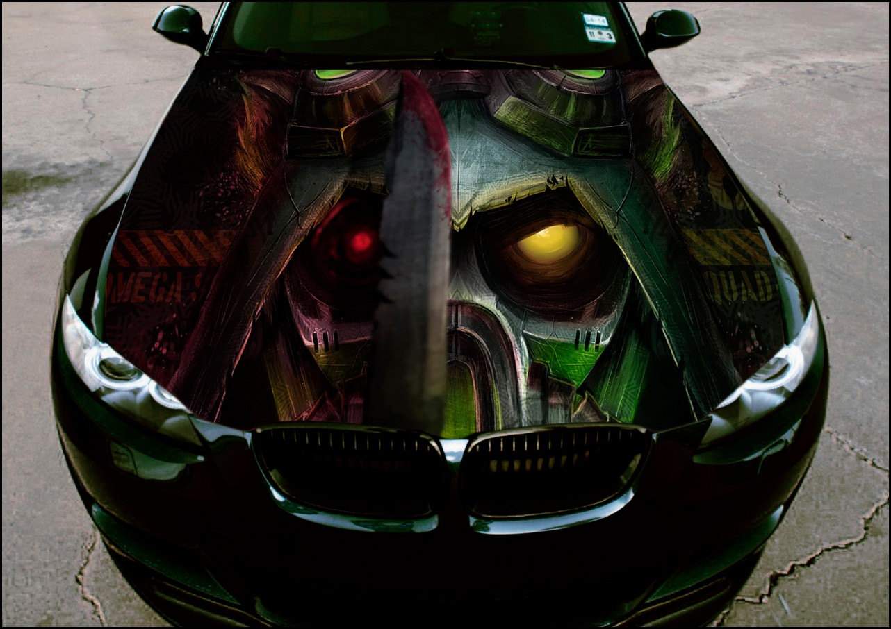 Vinyl Car Hood Wrap Full Color Graphics Decal LoL Teemo Stic - Inspire ...