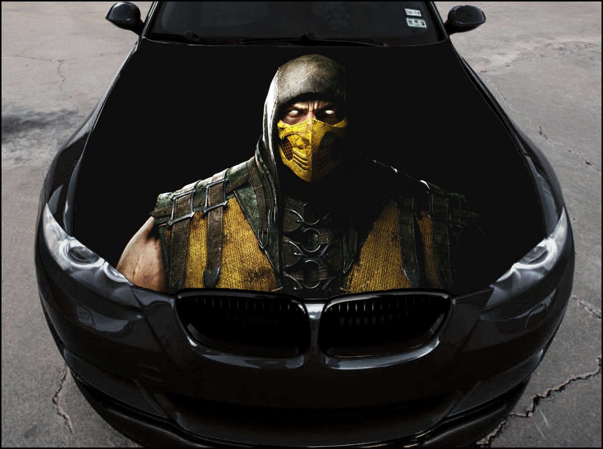 Vinyl Car Hood Wrap Full Color Graphics Decal Scorpion Stick | Inspire ...