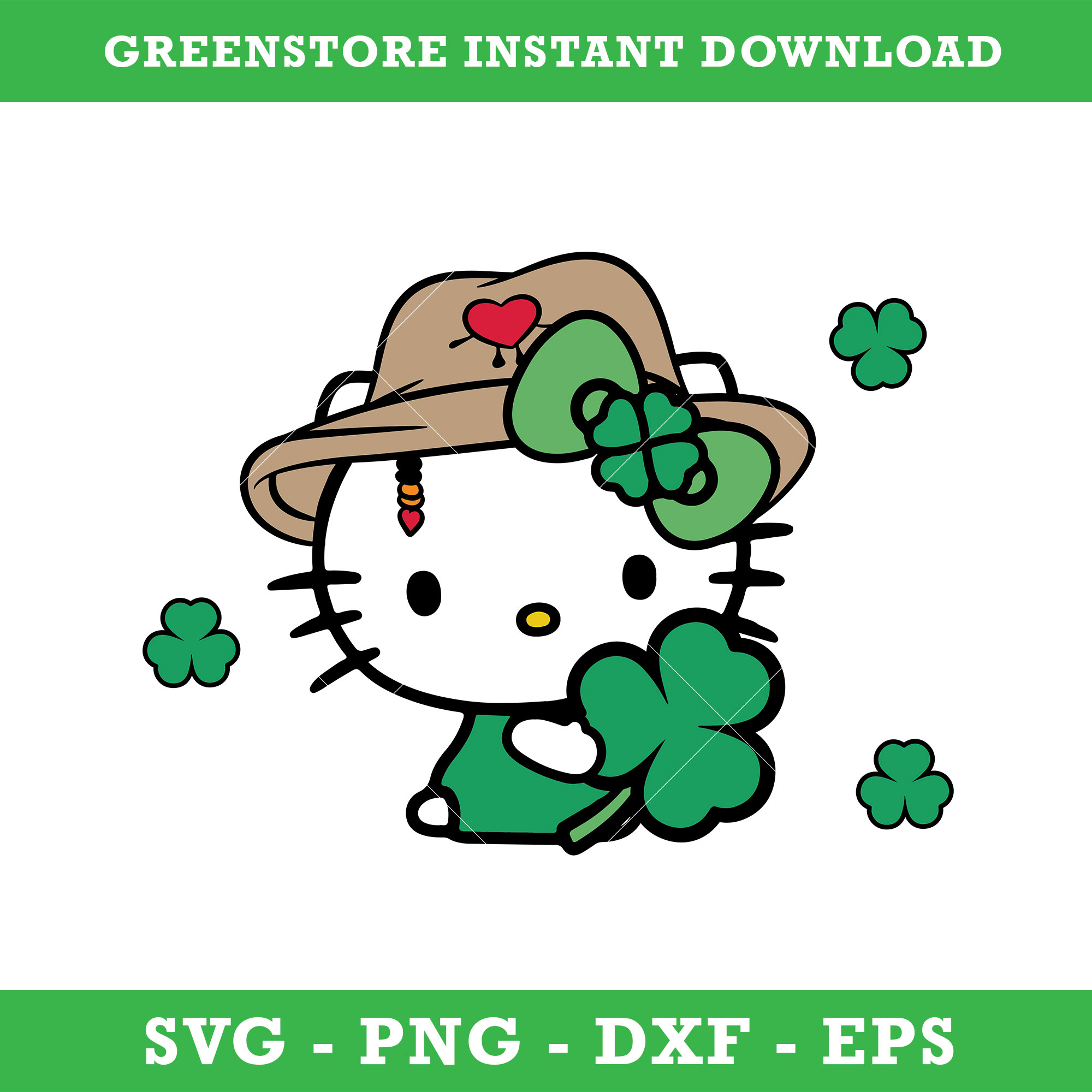 Benito Hello Kitty St. Patricks Day Svg, St. Patricks Day Sv | Inspire ...