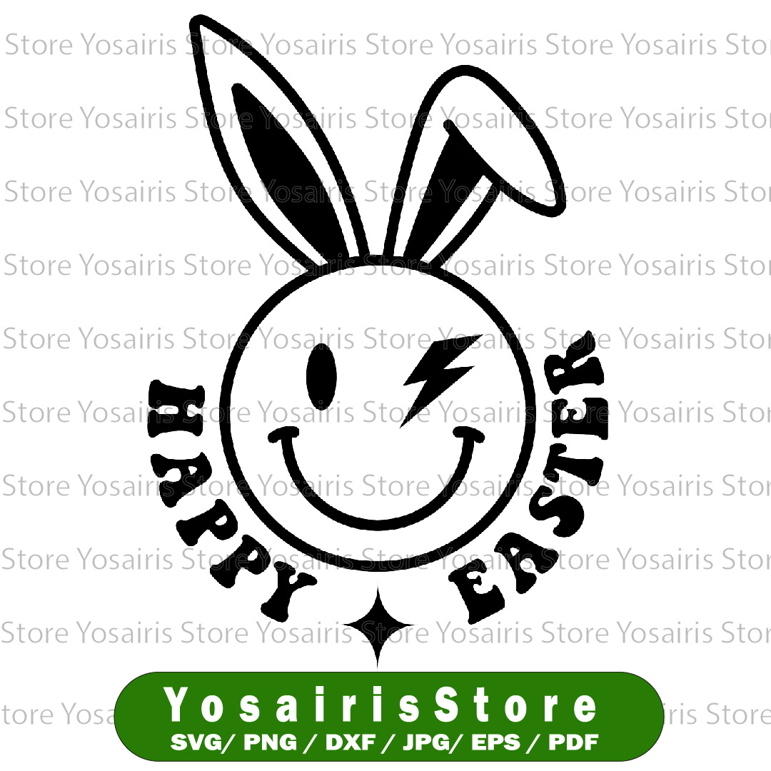 Happy Easter SVG Easter Vector Easter Clipart Easter Cricut | Inspire Uplift