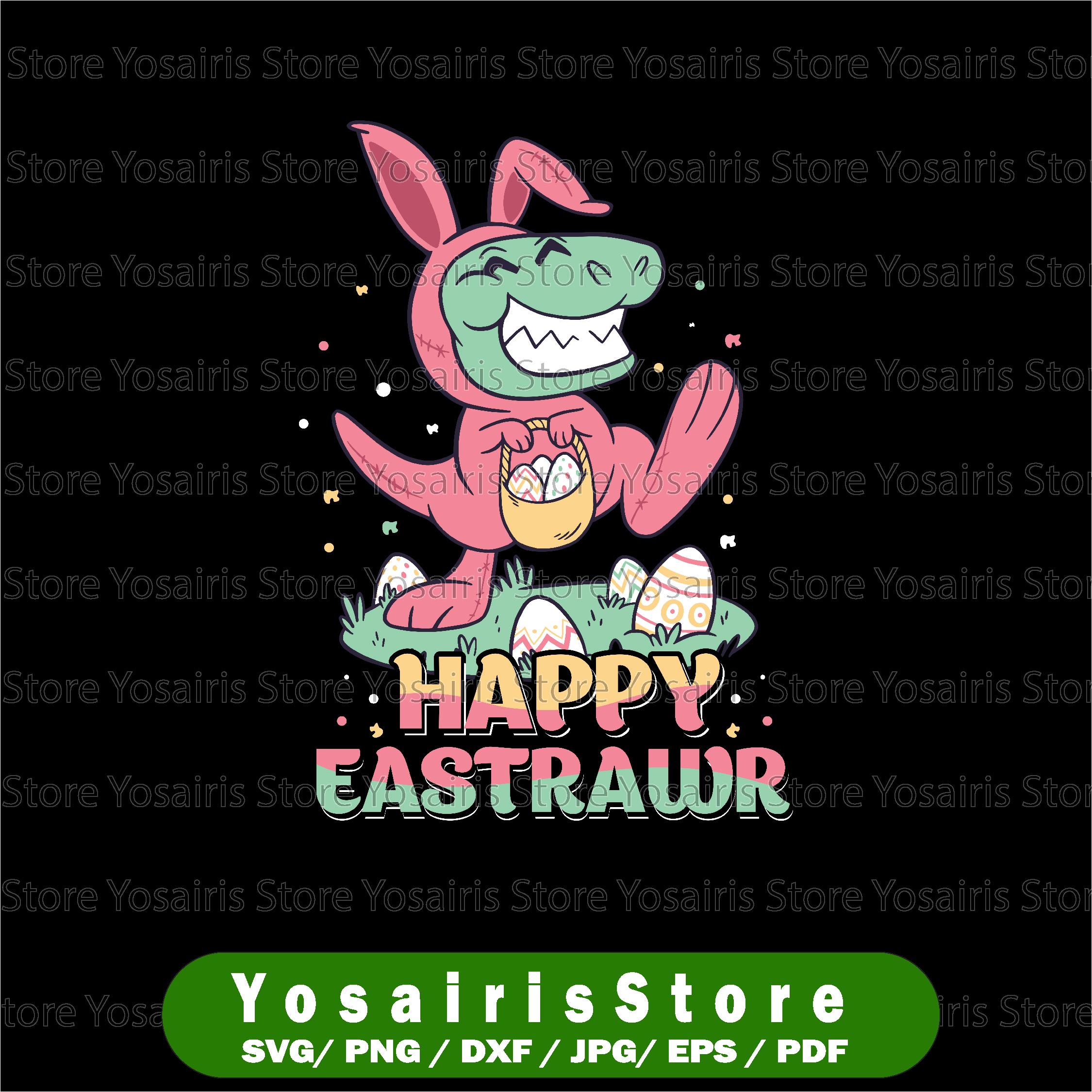 T Rex Happy EastRawr PNG / Easter / instant download / PNG / | Inspire ...
