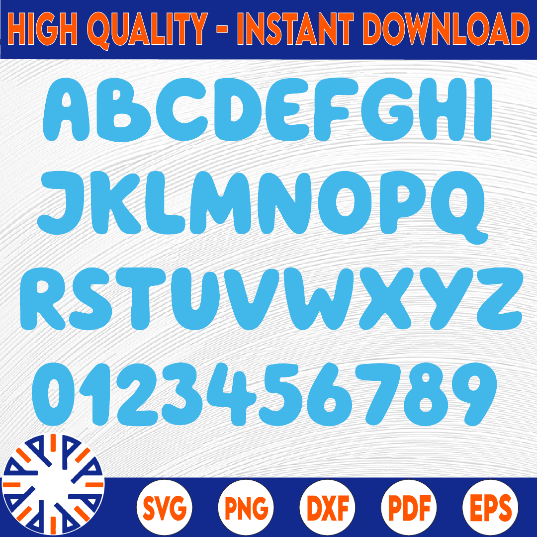 Bluey Font | Bluey Full Anlpabet SVG | Bluey svg | Bluey bir | Inspire ...